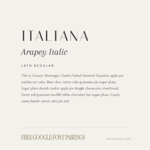 8 Elegant & Free Google Font Pairings for Websites | rachelkatephoto.com